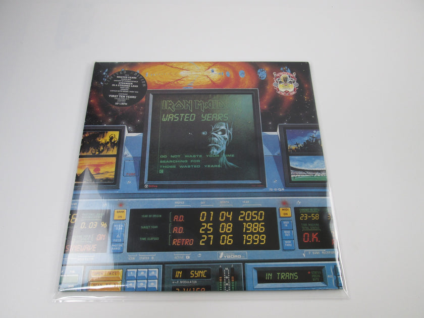 Iron Maiden Wasted Years / Stranger in a Strange Land LP Vinyl UK IRN8 ...